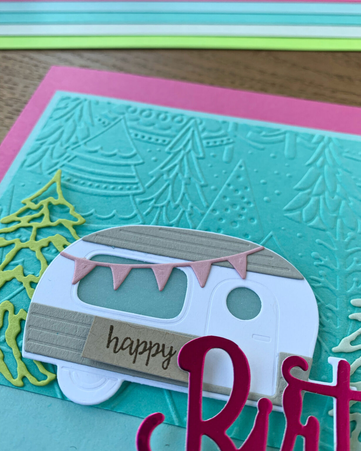 selbstgemachte Geburtstagskarte für Camper | lovely Crafts